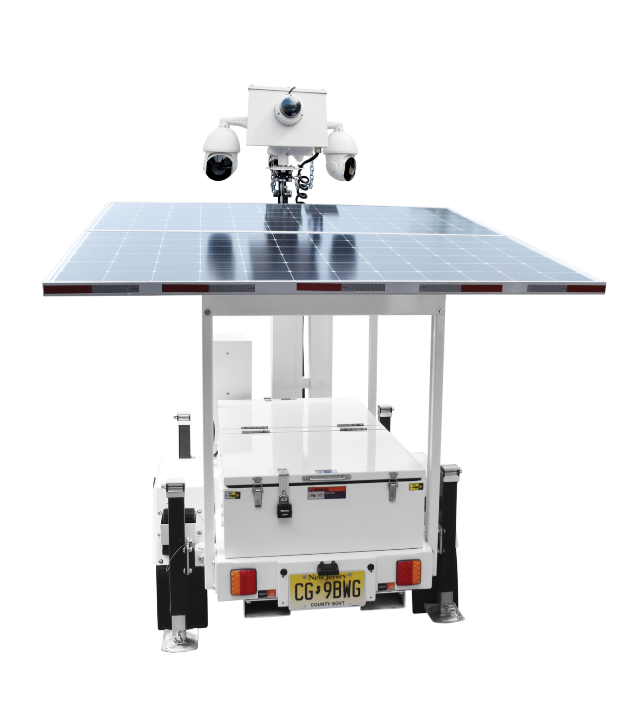 Solar Powered Video Surveillance Camera Trailer